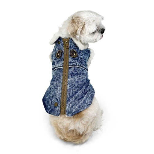 Dogo Pet Fashions Denim Athletic Runner Winter Dog Coat – Fetch